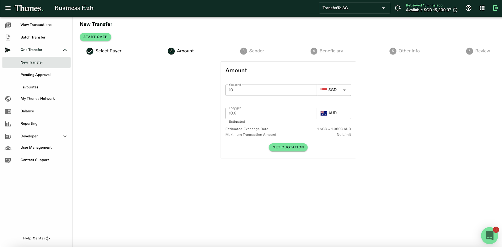 [Starter Guide] How to Use One Transfer? – Thunes