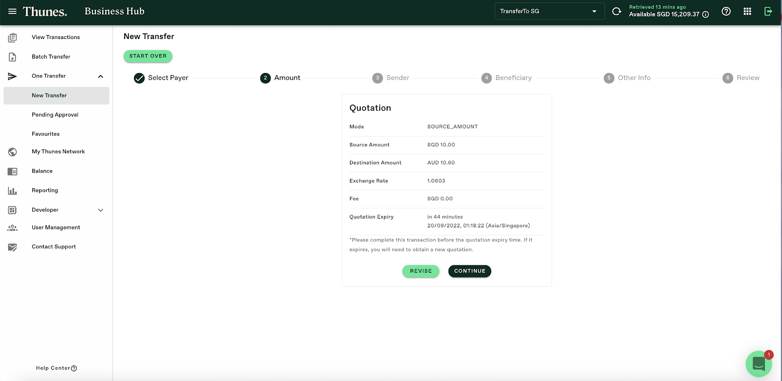 [Starter Guide] How to Use One Transfer? – Thunes